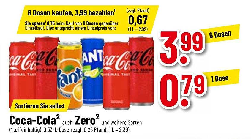 Coca-Cola Auch Zero Und Weitere Sorten Angebot bei trinkgut