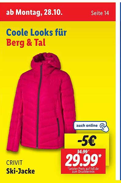 Crivit Ski-Jacke Angebot bei Lidl - ProspektGuru.de