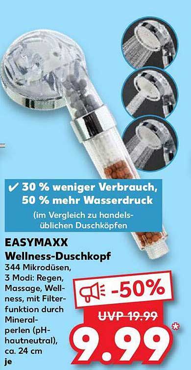 Easymaxx Wellness-Duschkopf Angebot bei Kaufland