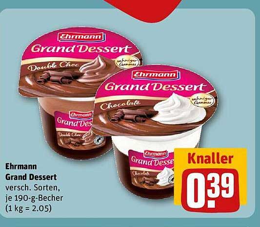 Ehrmann Grand Dessert Angebot bei REWE Kaufpark
