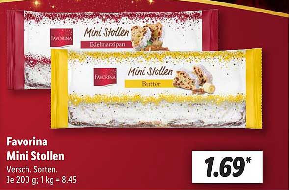 Favorina Mini Stollen Angebot bei Lidl