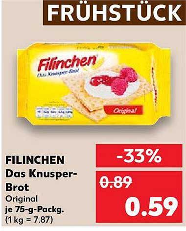 Filinchen Das Knusper-Brot Angebot bei Kaufland - ProspektGuru.de