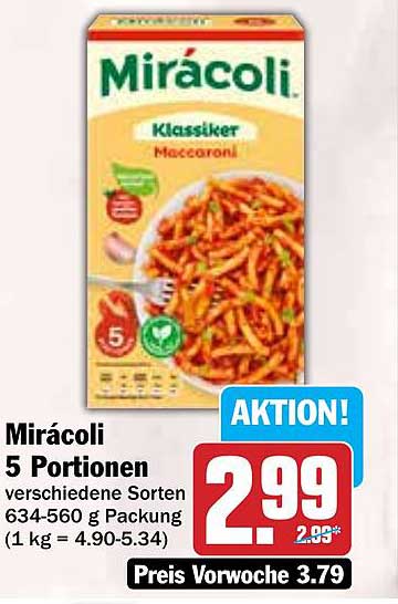 Mirácoli Klassiker Maccaroni Angebot bei Hit - ProspektGuru.de