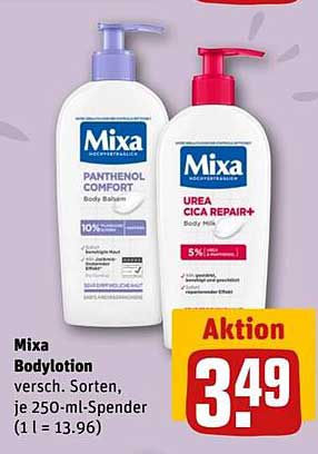 Mixa Bodylotion Angebot bei REWE Center - ProspektGuru.de