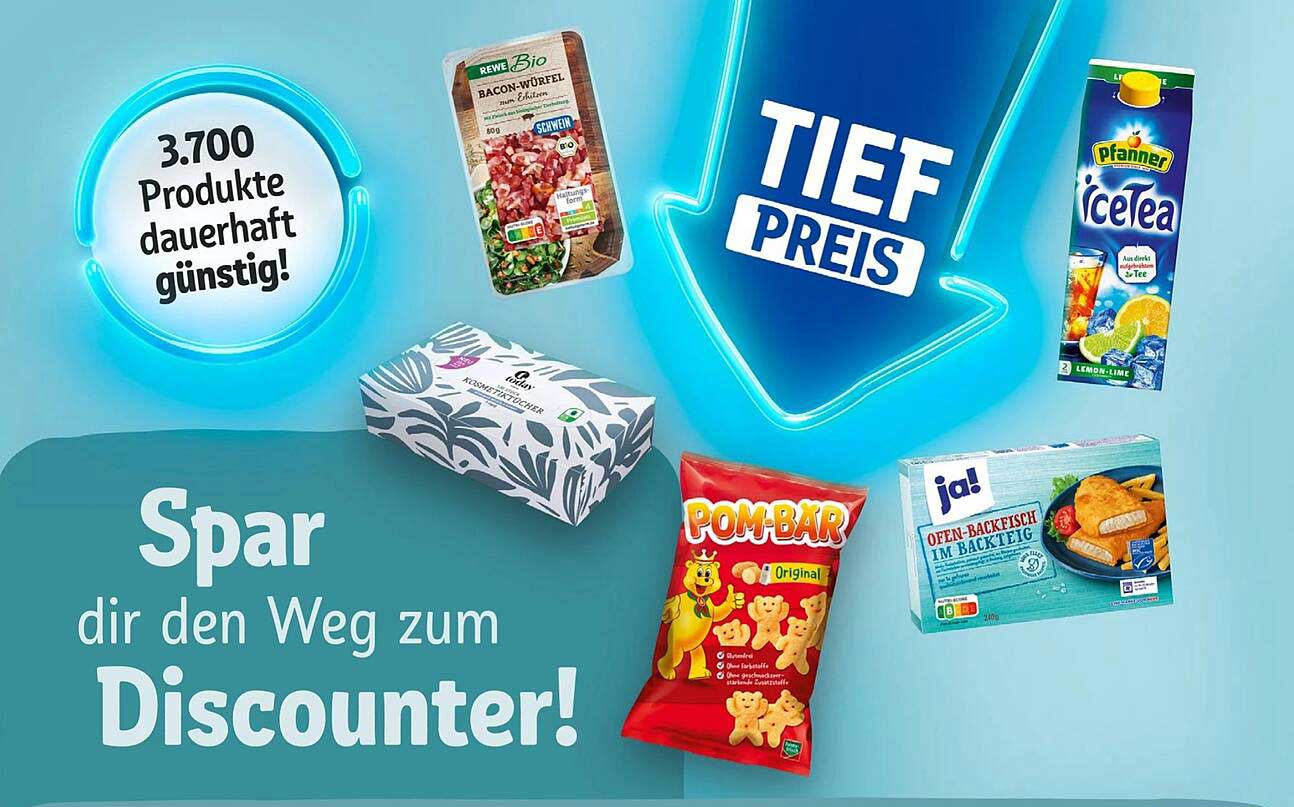 Rewe Bio Bacon-Würfel Extra 80 G Pfanner Ice Tea Lemon & Lime Pom-Bar ...