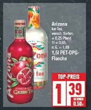 Arizona Ice Tea Angebot bei Edeka