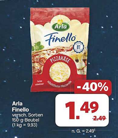 Arla Finello Pizzakäse Angebot bei Famila Nord West