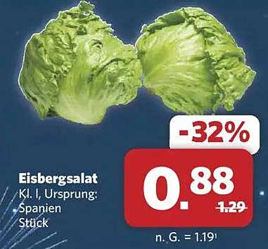 Eisbergsalat Angebot bei Combi