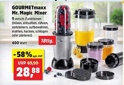 Gourmetmaxx Mr. Magic Mixer - 18-Tlg. Set Angebot bei Thomas Philipps ...