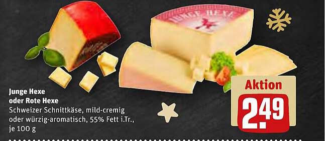 Rote Hexe - Schweizer Schnittkäse, Pikanter Geschmack Angebot bei Edeka ...