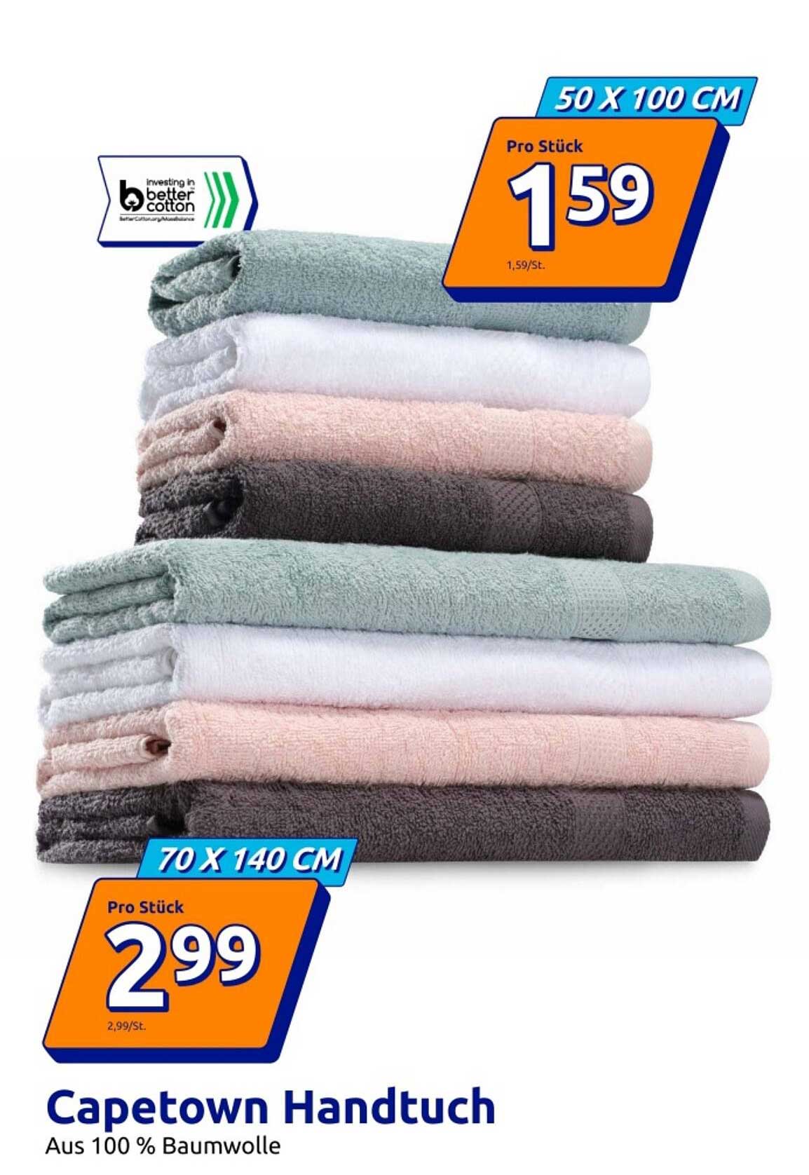 Capetown Handtuch Angebot bei Action - ProspektGuru.de
