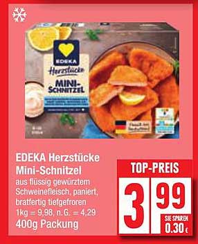 Edeka Herzstücke Mini-Schnitzel Angebot bei Edeka