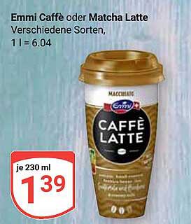 Emmi Caffè Oder Matcha Latte Angebot bei Globus - ProspektGuru.de