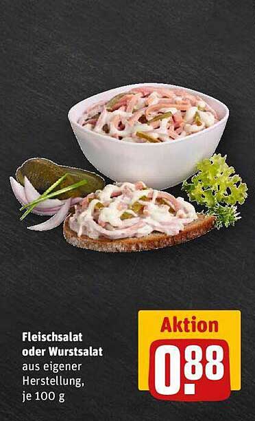 Fleischsalat Oder Wurstsalat Angebot bei REWE Kaufpark