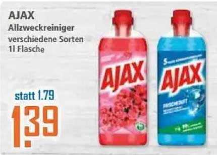 Ajax Allzweckreiniger Verschiedene Sorten 1L Flasche Angebot bei K+K ...