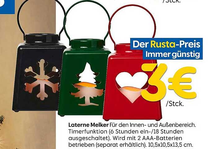Laterne Melker Für Innen- Und Außenbereich Angebot bei Rusta