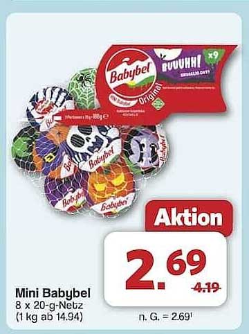 Mini Babybel Original 8 X 20-G-Netz Angebot bei Famila Nord Ost ...