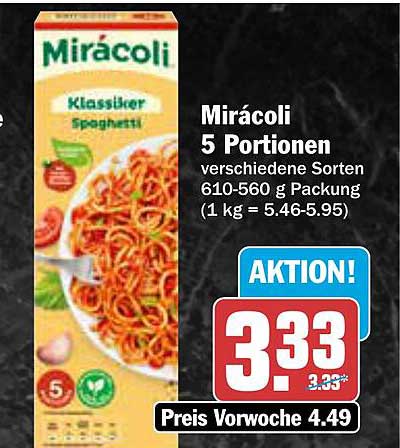 Mirácoli 5 Portionen - Verschiedene Sorten Angebot bei AEZ ...