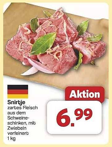 Snirtje - Zartes Fleisch Aus Dem Schweineschinken, Mit Zwiebeln ...