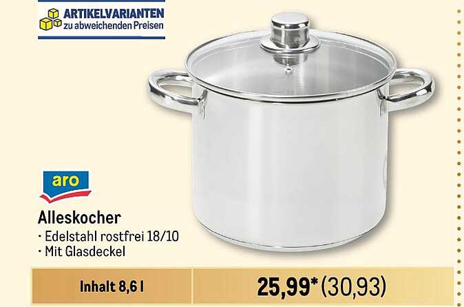 Aro Alleskocher Angebot bei METRO