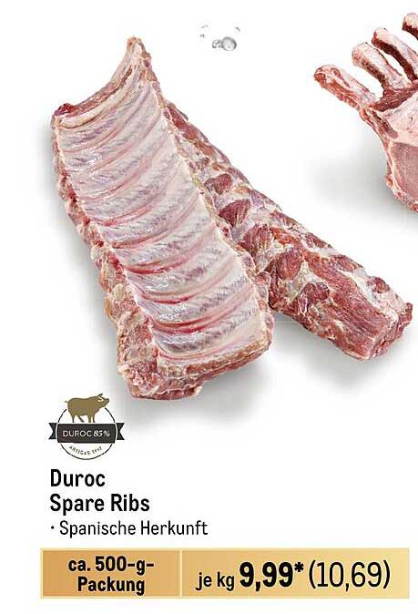 Duroc Spare Ribs Angebot bei METRO