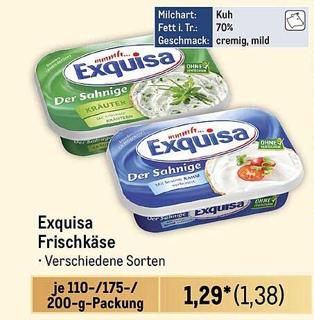 Exquisa Frischkäse Angebot bei METRO