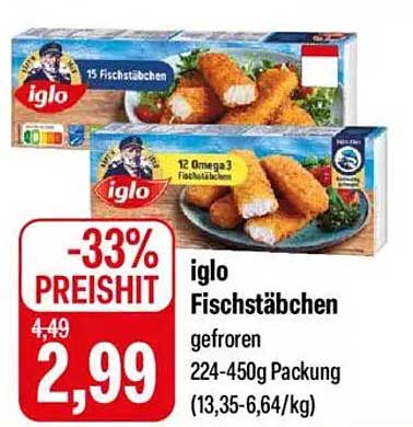 Erstaunlich Iglo Fischstäbchen Angebot Ebenbild