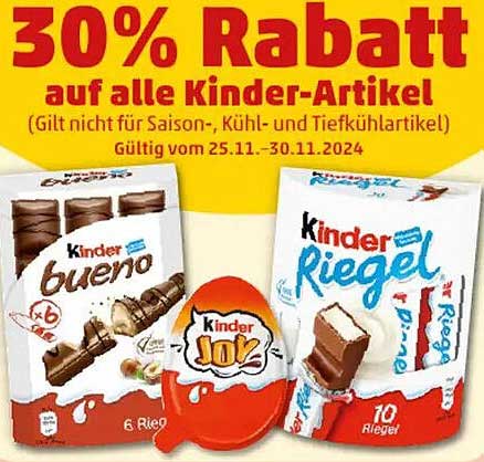 Kinder Riegel Angebot bei Penny