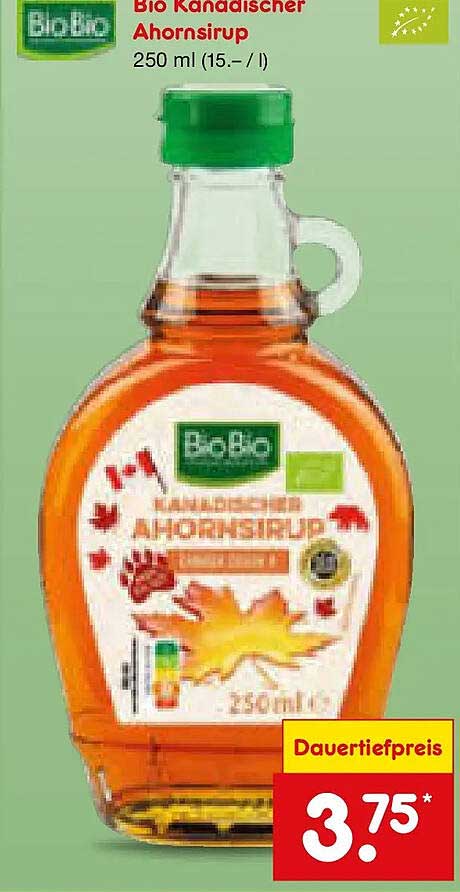 Bio Kanadischer Ahornsirup Angebot bei Netto Marken-Discount ...