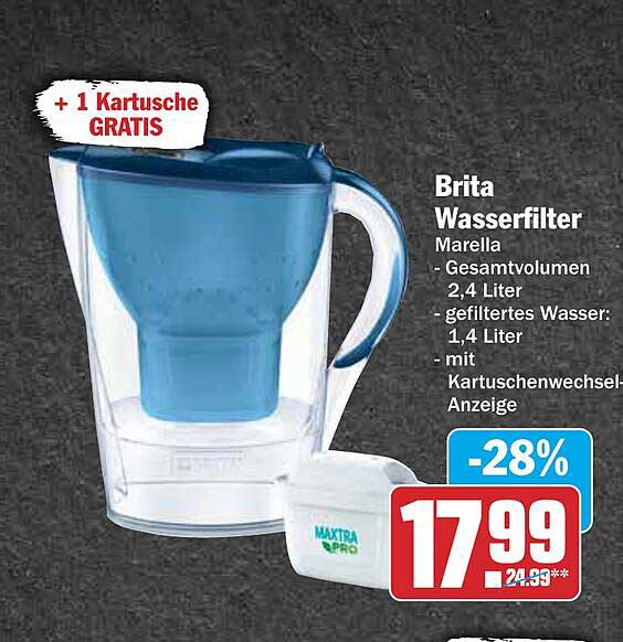 Brita Wasserfilter Marella Angebot bei AEZ - ProspektGuru.de