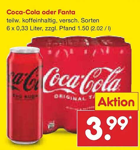 Coca-Cola Original Taste Oder Zero; Koffeinhaltig; Z. T. Zuckerfrei ...
