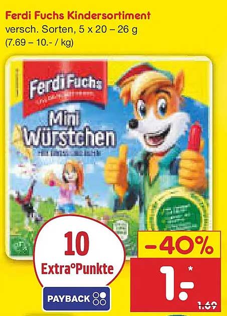 Ferdi Fuchs Kindersortiment Angebot bei Netto Marken-Discount ...