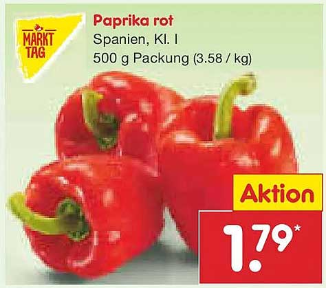 Paprika Rot Kcal