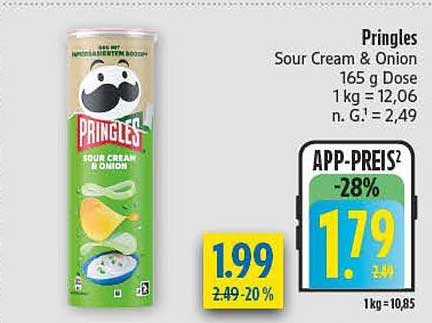 Pringles Sour Cream & Onion 165 G Dose Angebot bei diska - ProspektGuru.de