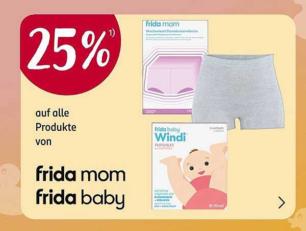 25% Auf Alle Produkte Von Frida Mom Frida Baby Angebot bei Rossmann ...