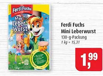 Ferdi Fuchs Mini Leberwurst 130-G-Packung Angebot bei Markant ...
