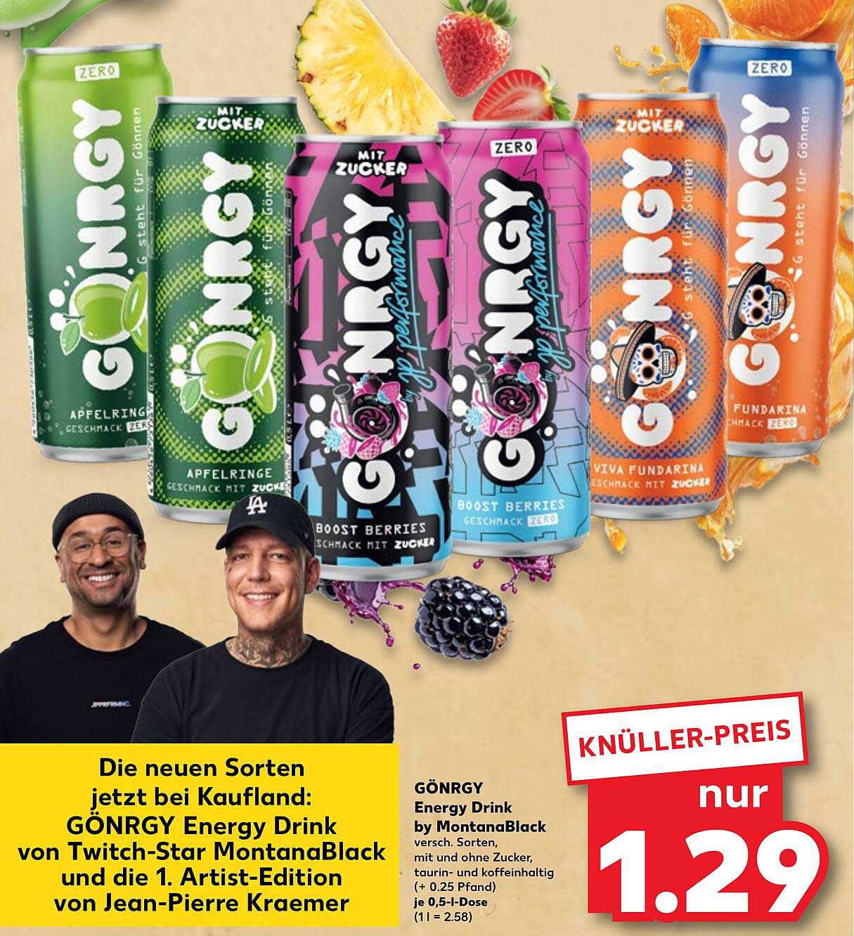 Spannende Gonrgy Energy Drink Kaufland Ebenbild