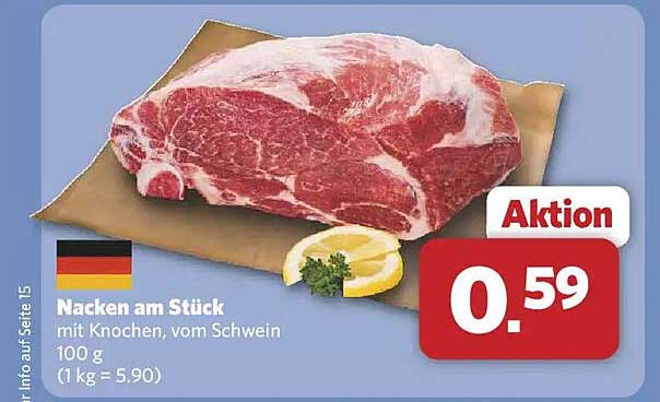 Nacken Am Stück Mit Knochen, Vom Schwein Angebot bei Combi ...