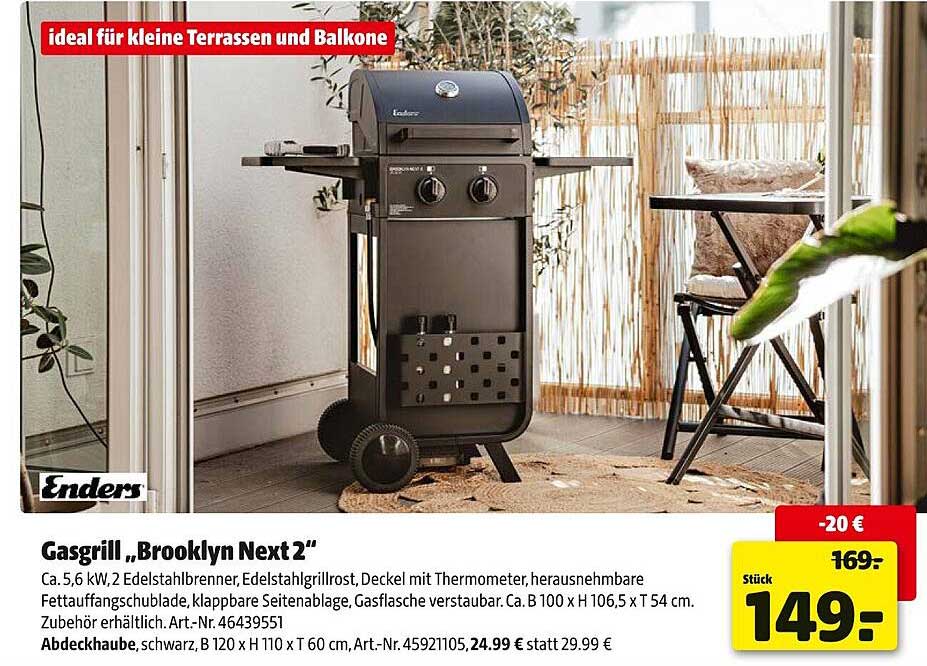 Gasgrill „Brooklyn Next 2“ Angebot bei Hagebau - ProspektGuru.de