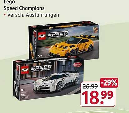 Lego Speed Champions Angebot bei Rossmann - ProspektGuru.de