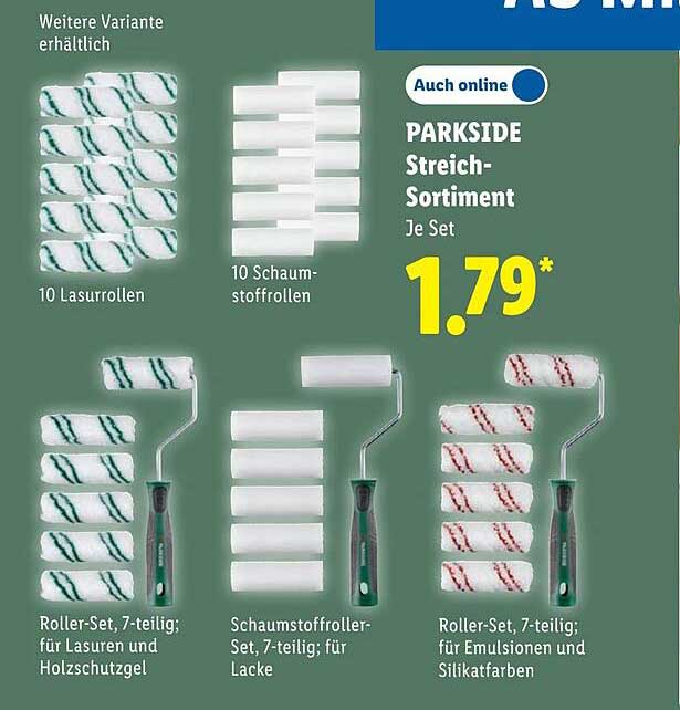 Parkside Streich-Sortiment Je Set Angebot bei Lidl - ProspektGuru.de