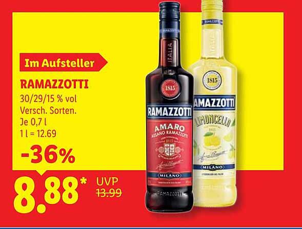 Wunderschãne Ramazzotti Angebot Lidl Ebenbild