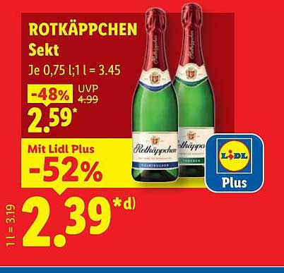 Fabelhafte Rotkãppchen Sekt Angebot Lidl Bild