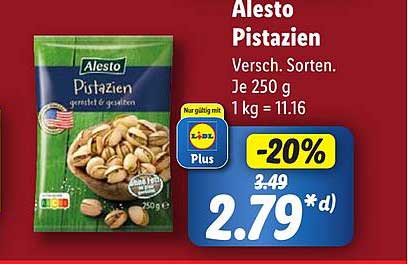 Alesto Pistazien Angebot bei Lidl