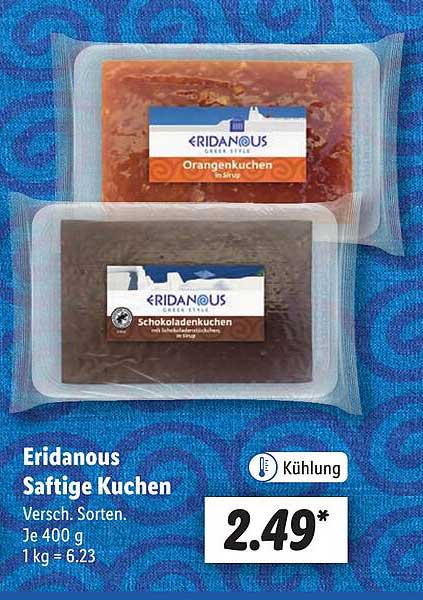 Eridanous Saftige Kuchen Angebot bei Lidl