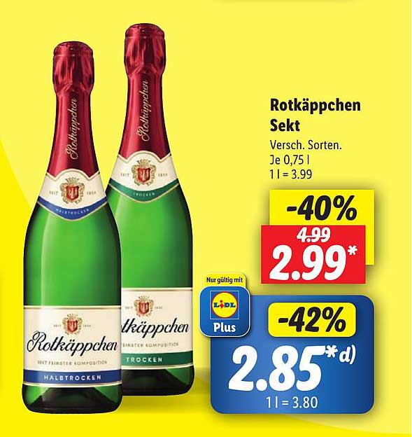 Rotkäppchen Sekt Angebot bei Lidl