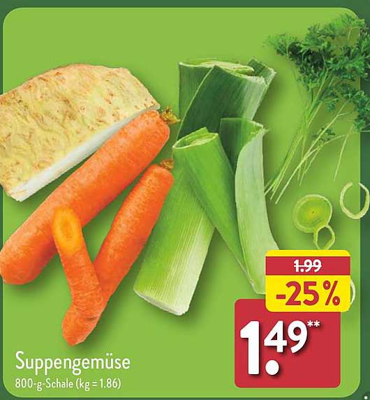 Suppengemüse Angebot bei Aldi Nord