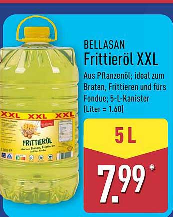 Bellasan Frittieröl Xxl 5L Angebot bei Aldi Nord - ProspektGuru.de