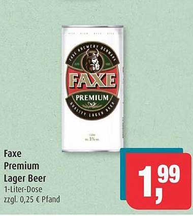 Faxe Premium Lager Beer Angebot bei Markant