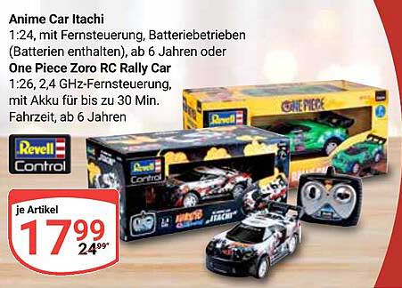 Anime Car Itachi Und One Piece Zoro Rc Rally Car Angebot bei Globus ...